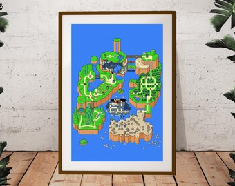 Super Mario Map - Etsy