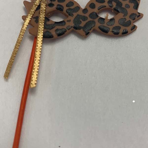 Leopard Print Masquerade Mask - Etsy
