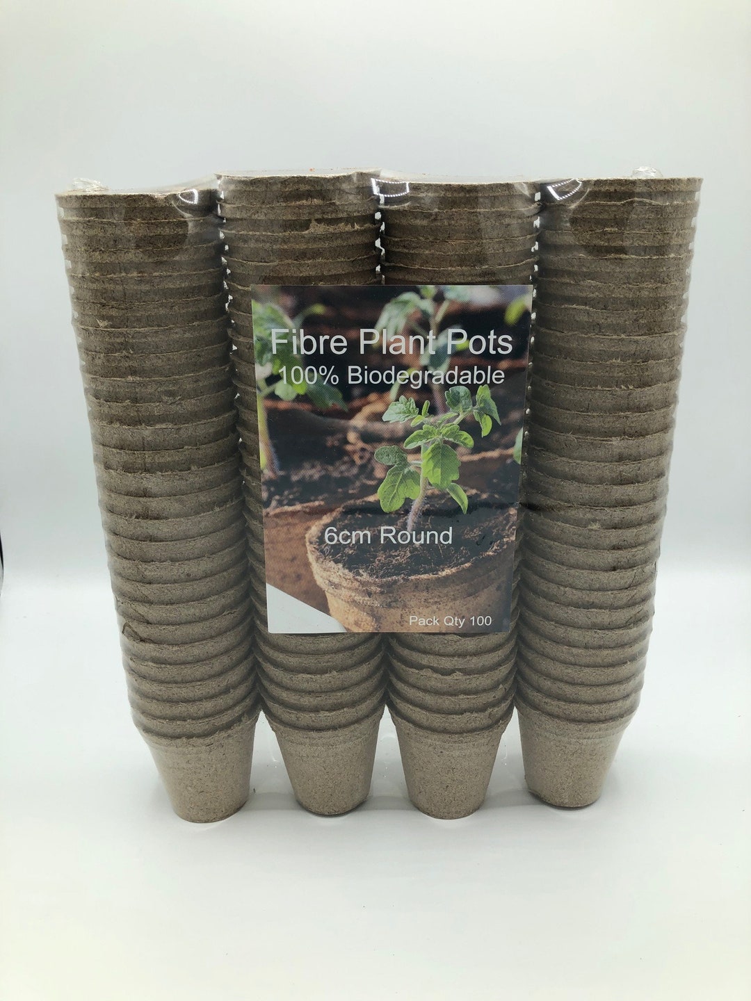 100 Biodegradable Plant Pots With 50 FREE Plant Markers - Etsy