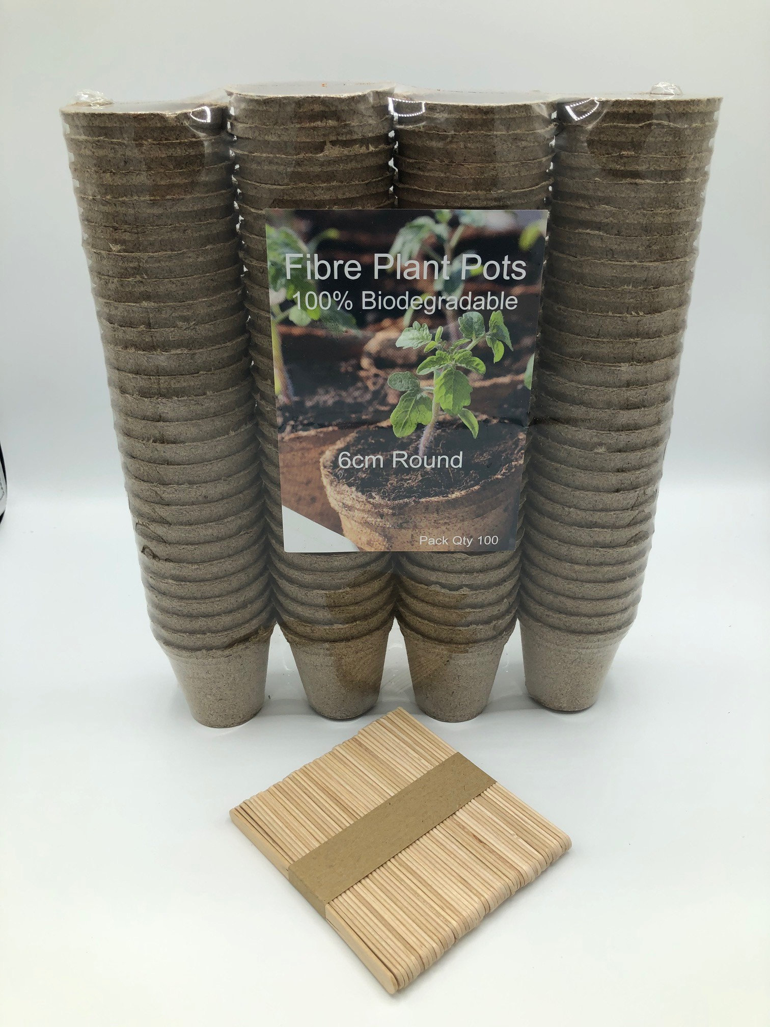 100 Biodegradable Plant Pots - Etsy