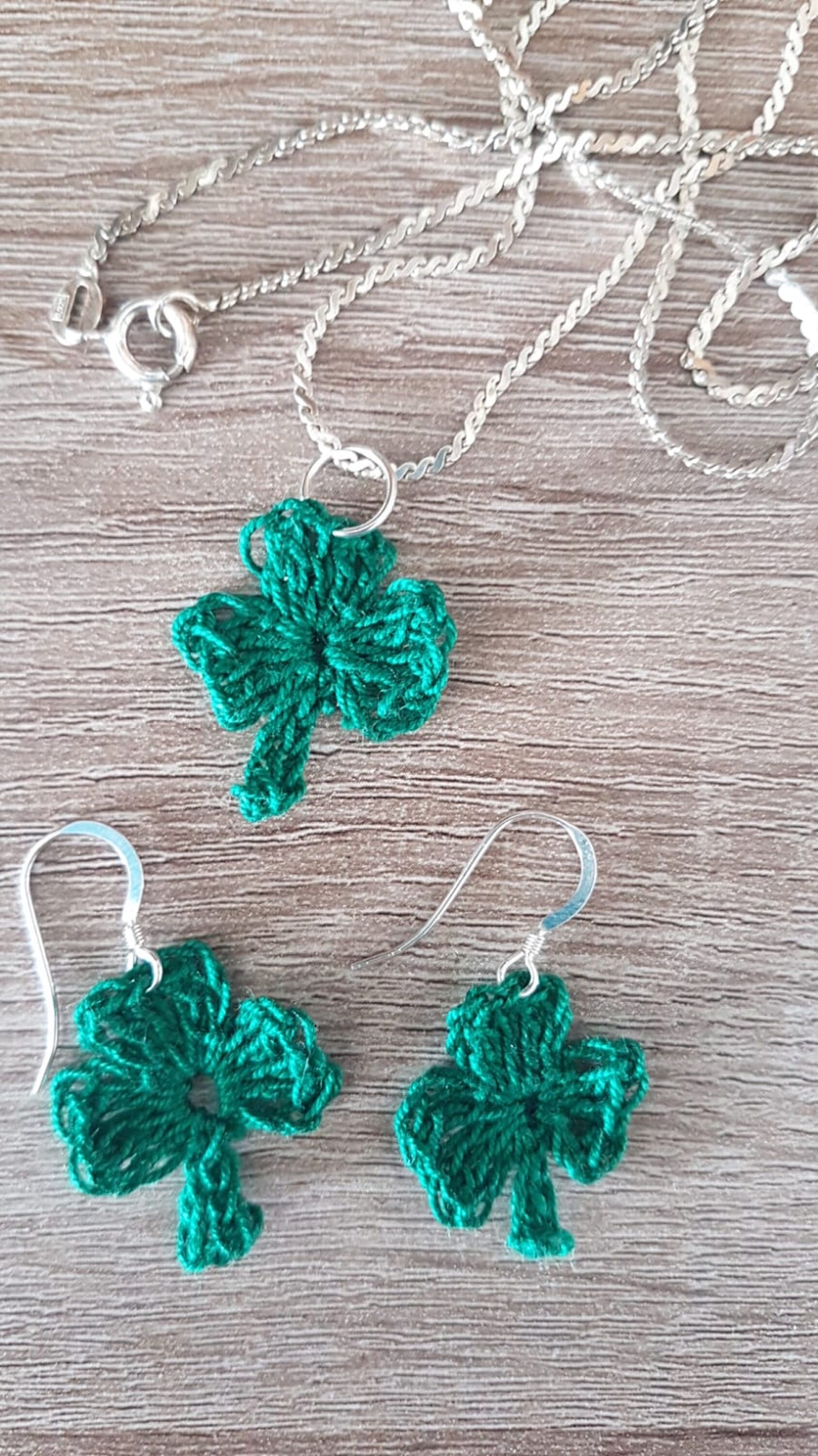 Shamrock Earrings Crochet Pattern: St Patrick's Day Pendant (PDF ...