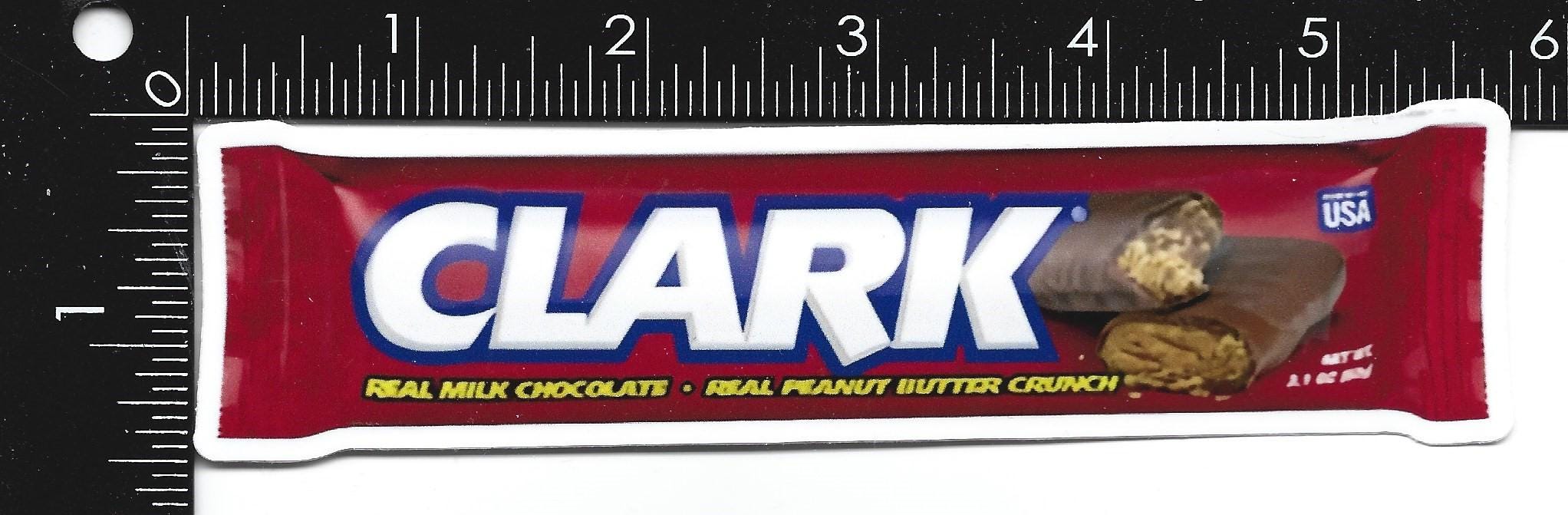 Clark Candy Bar 5 1/2" - Vinyl Sticker - Free Shipping in USA - Etsy