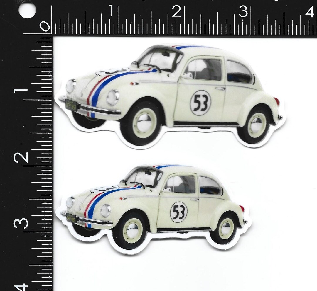 Volkswagen Herbie - TWO Vinyl Stickers - Free Shipping in USA - Etsy