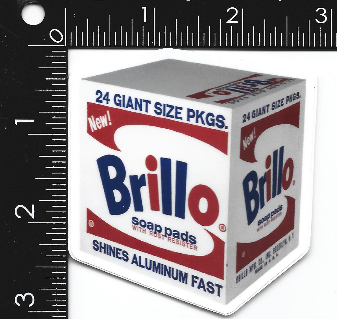 Brillo Box Andy Warhol - Small Vinyl Sticker - Free Shipping in USA ...