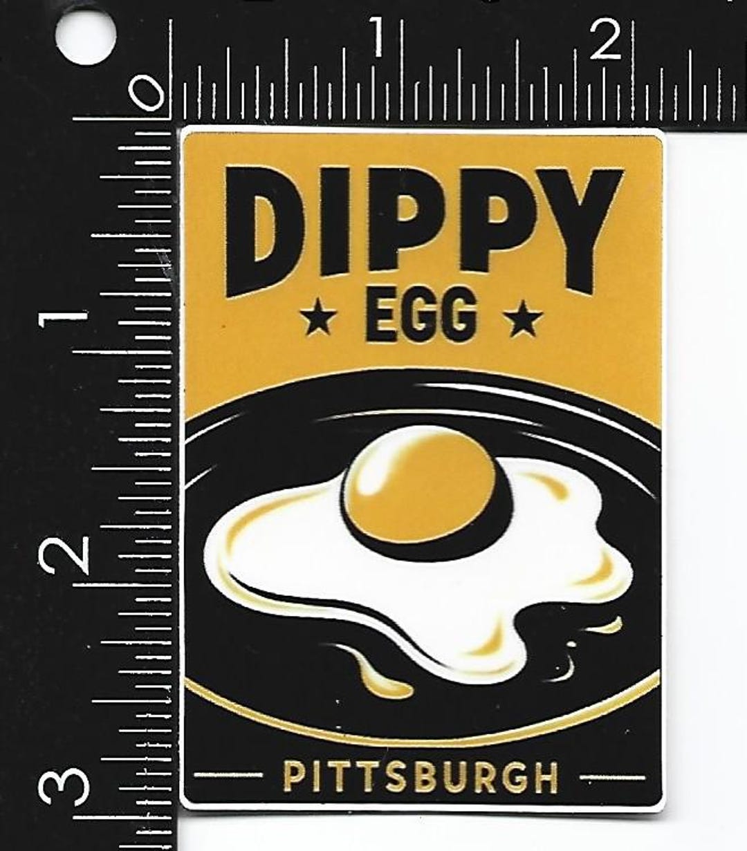 Dippy Egg Eggs Pittsburgh Vinyl Sticker - Free Shipping in USA - Etsy