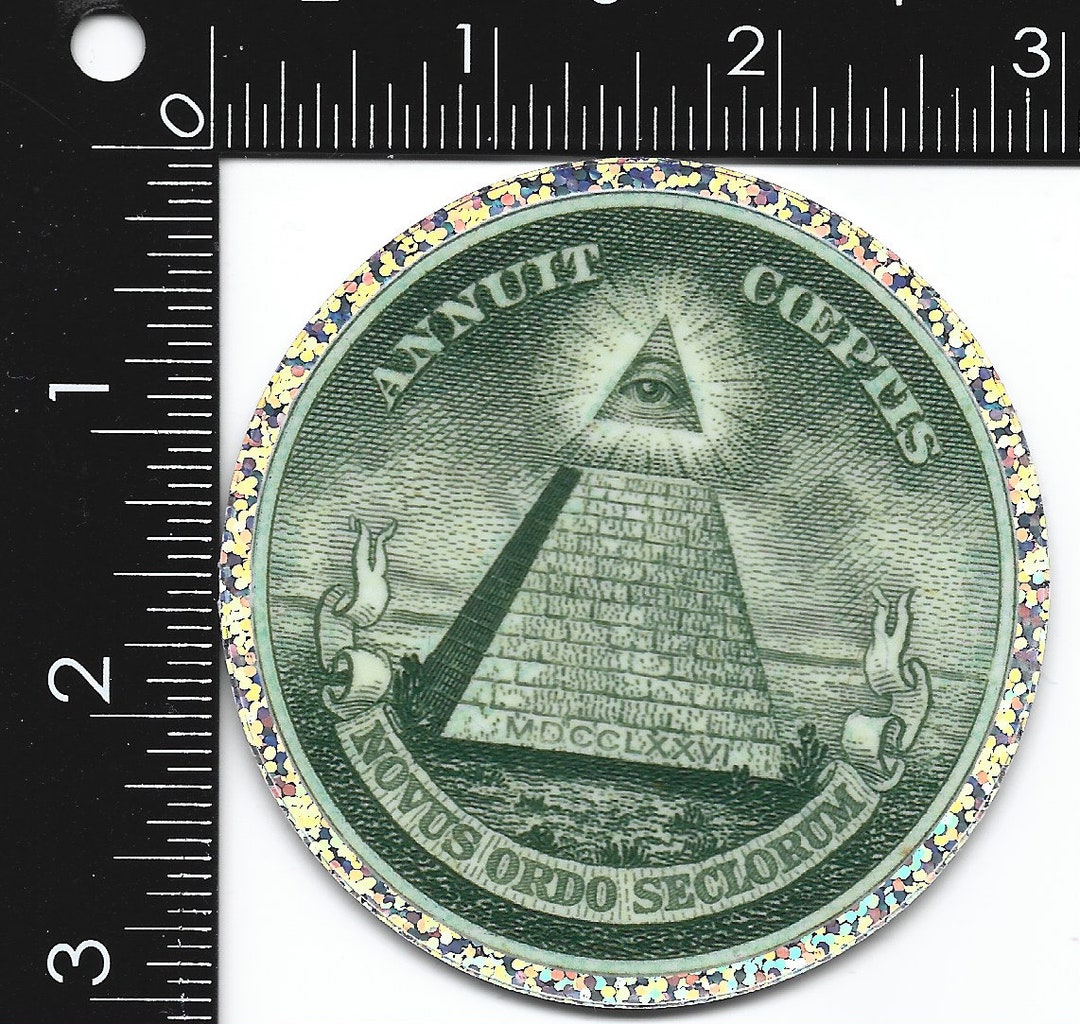 Illuminati Pyramid - Eye of Providence - Dollar Bill - Iridescent ...