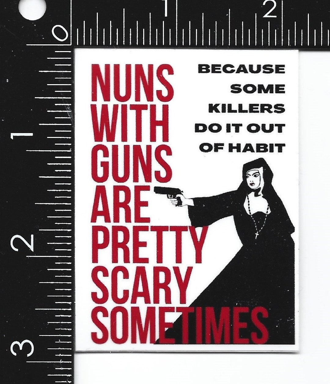 Nuns With Guns - Vinyl Sticker - Free Shipping in USA - Etsy