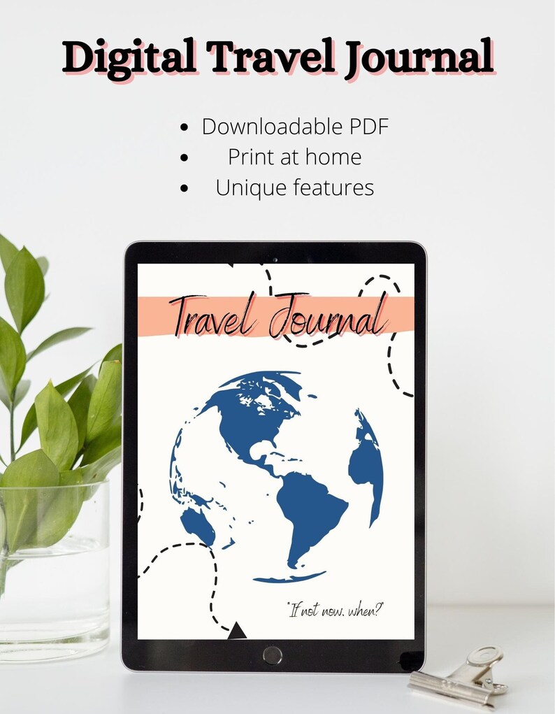 DIGITAL Travel Journal Downloadable, Printable - Etsy