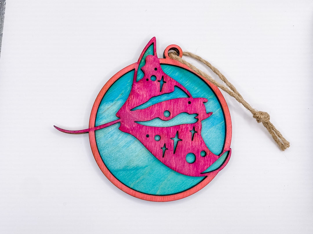 Manta Ray Christmas Ornament//sting Ray//ocean Animals - Etsy