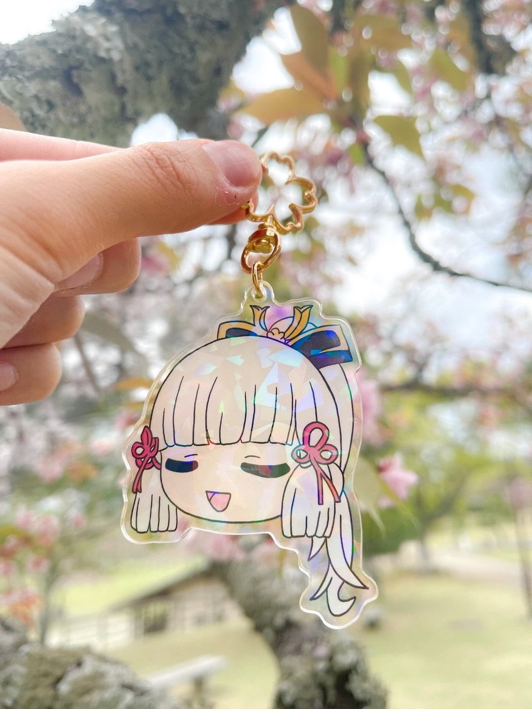 Genshin Impact Keychain Ayaka Acrylic Keychains Mondstadt, Liyue ...