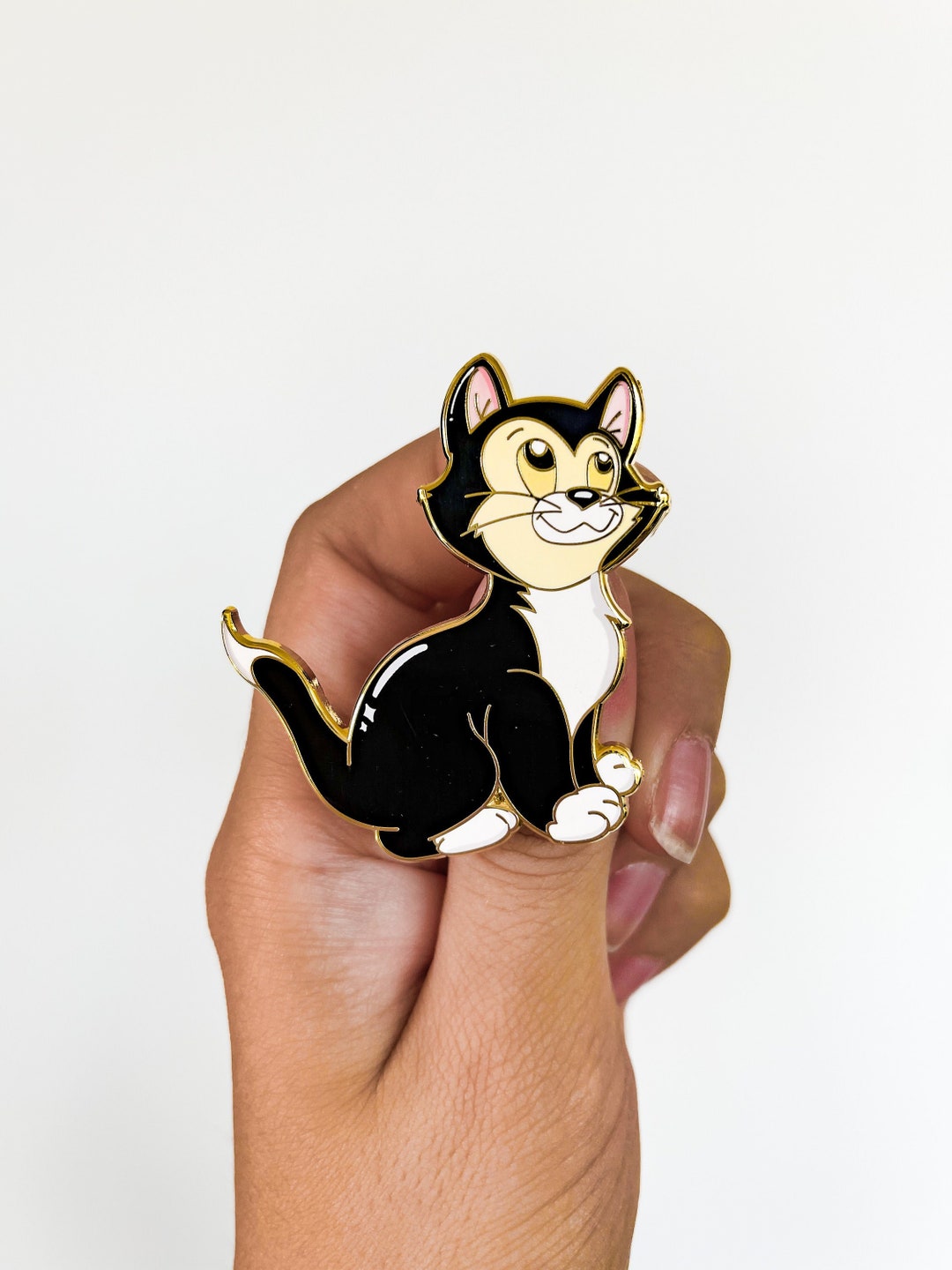Fiagro Pin - Pinocchio Pin - Cat Pin - Animal Pin - Enamel Pin - Lapel ...