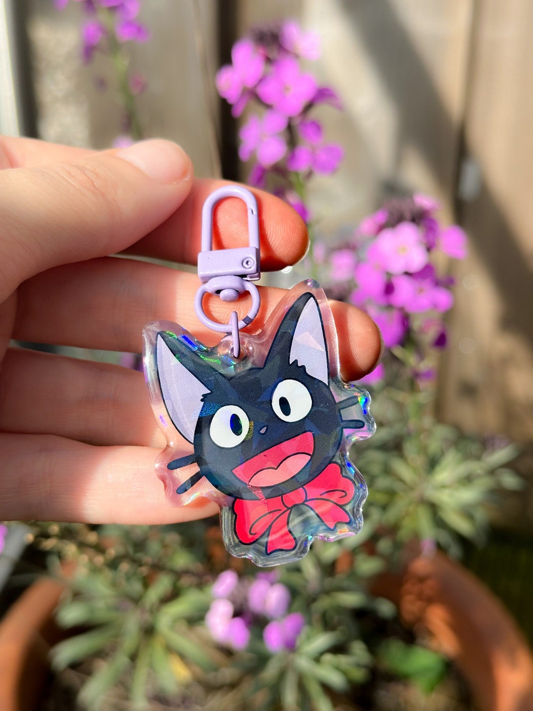 Ghibli Keychain, Jiji Keychain, Cat Keychain, Black Cat - Etsy
