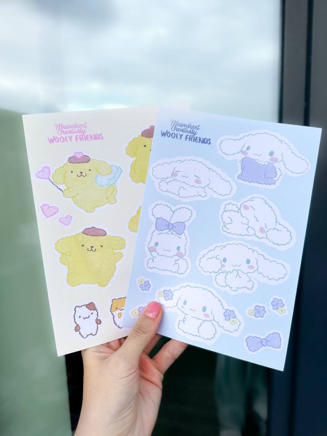 SANRIO Stickersheet A5 / Cinnamoroll / Pompompurin / Matte Stickers - Etsy