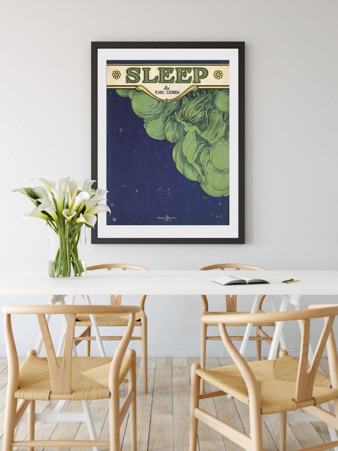 Sleep Sheet Music Cover Art Print small - Etsy