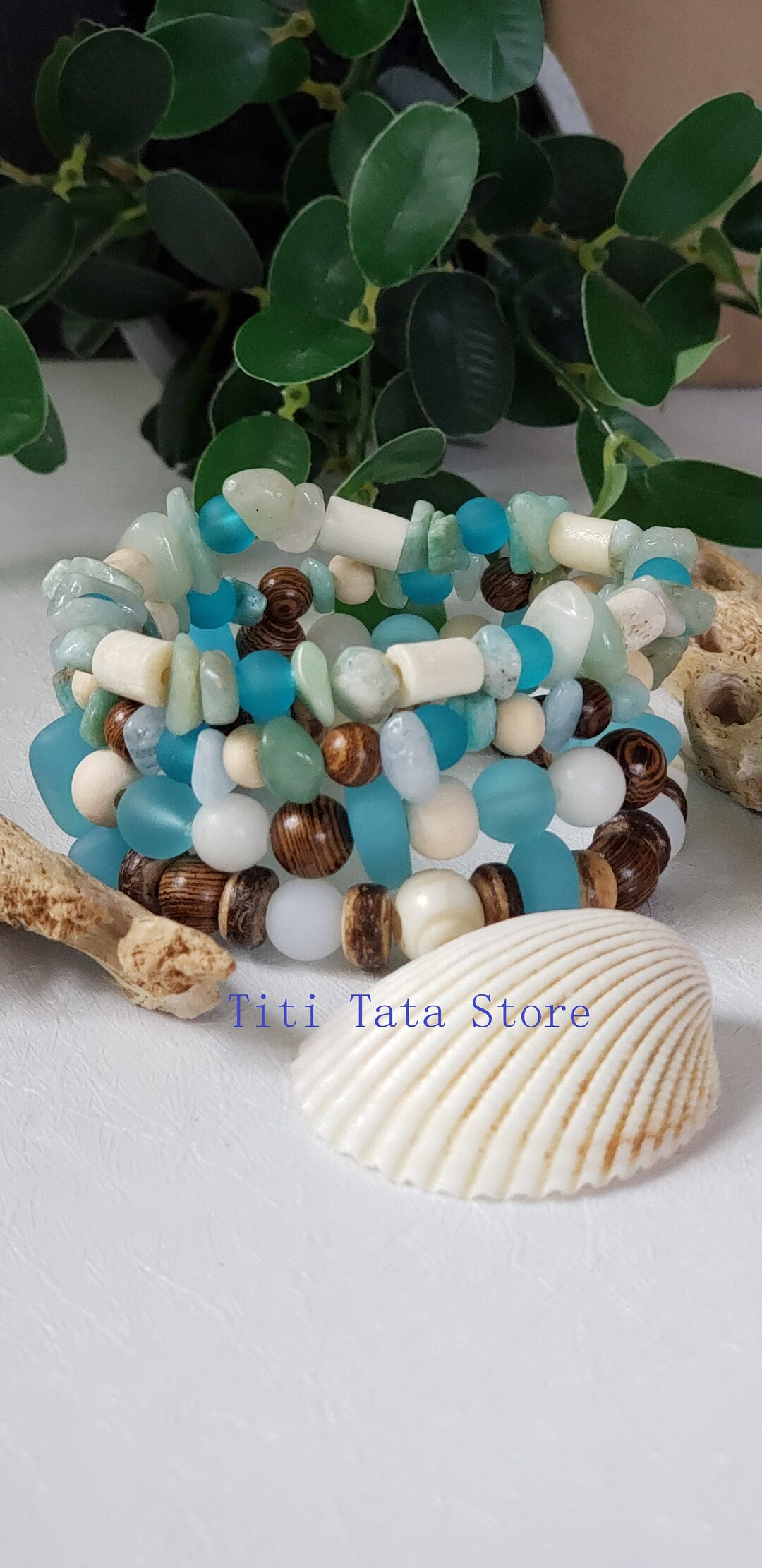 Beach Bracelets, Sea Glass Bracelets, Beachy Boho Handmade Bracelets ...