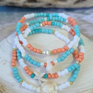 2pcs Coastal Bracelet/beachy Anklet, Beachy Gifts, Beach Lover Gifts ...