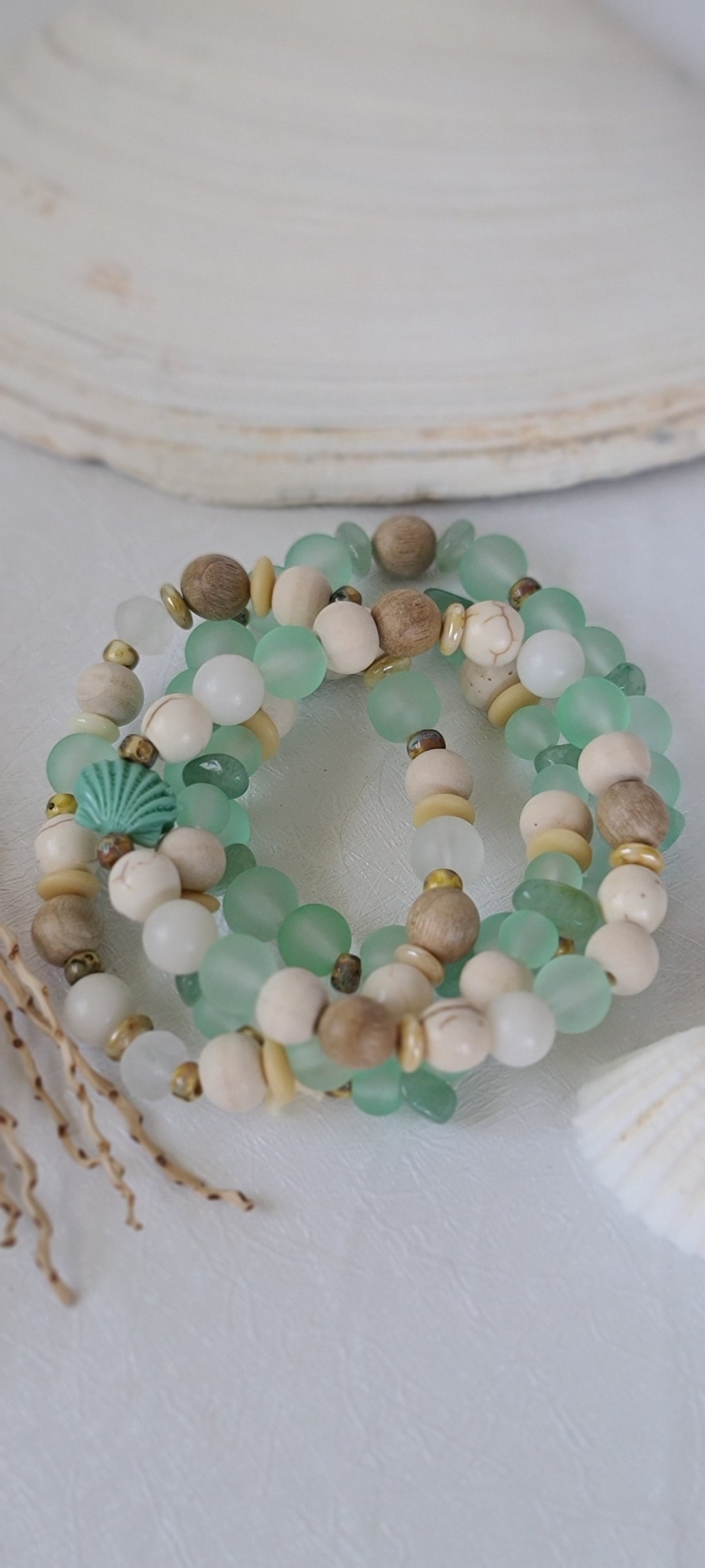 4 Beach Bracelets, Beach Jewelry, Coastal Jewelry, Beachy Boho Style ...