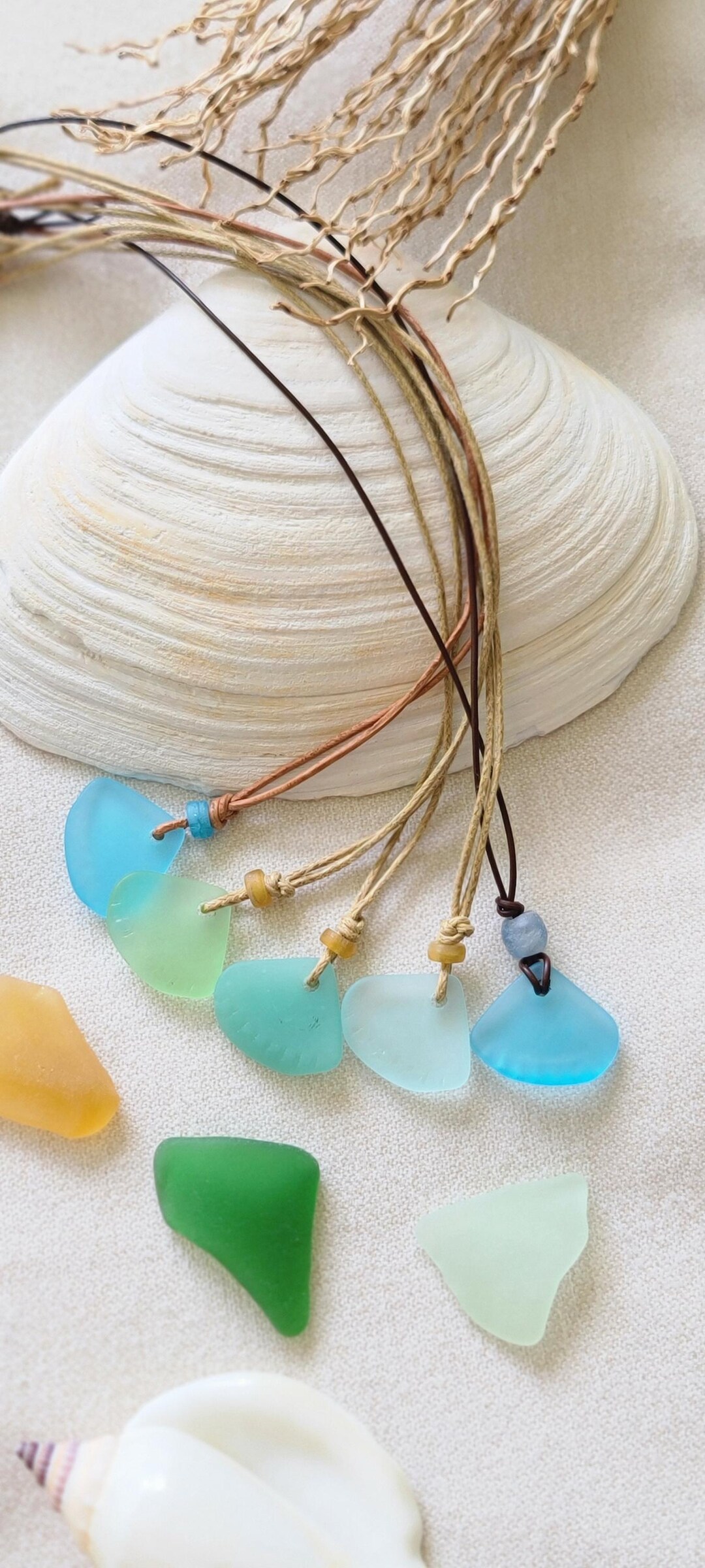 Beachy Summer Necklace, Boho Coastal Jewelry, Beach Vacation Gifts ...