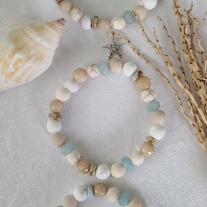 3 Sandy Beach Ocean Inspired Beach Bracelets, Beachy Coastal Bracelets ...