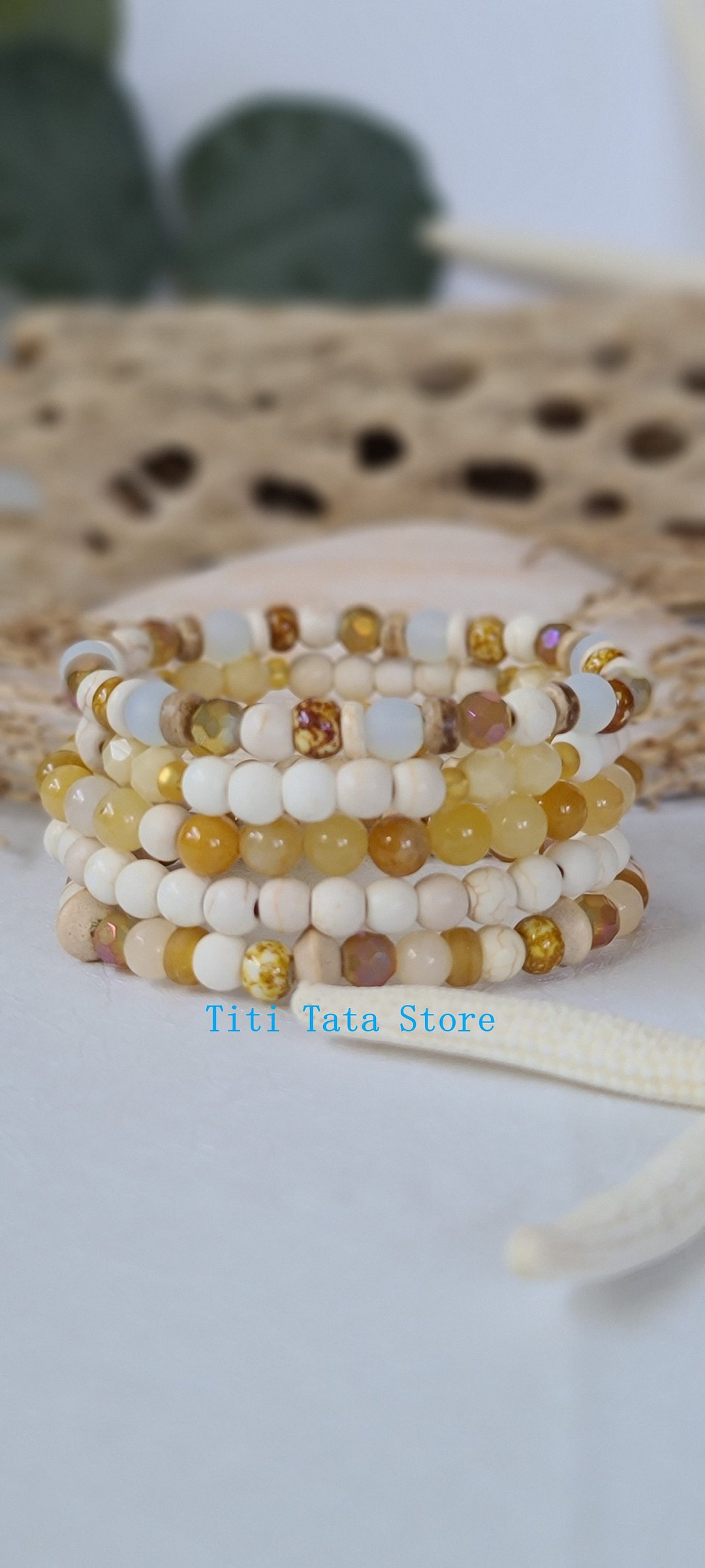 Coastal Style Summer Bracelets Stack, Beachy Boho Summer Jewelry, Women ...