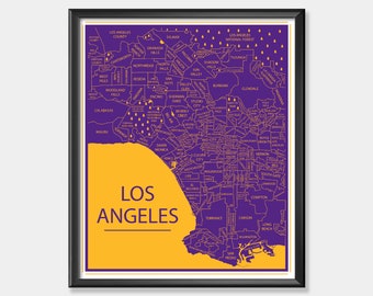 Lakers Art Print | Etsy