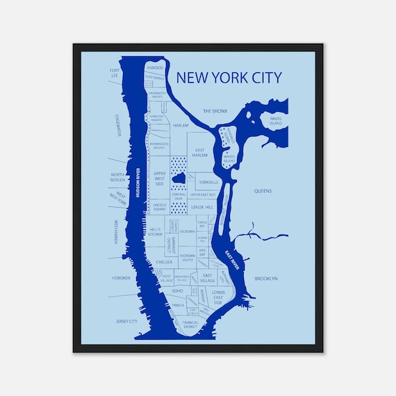 New York City Map Shape