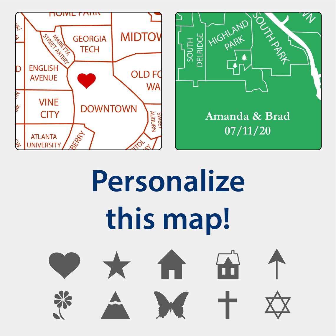 Delaware County PA Map Customizable Delco PA Print | Etsy