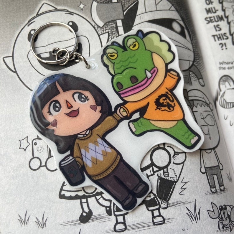 CUSTOM Animal Crossing New Horizons Player Keyring - Etsy