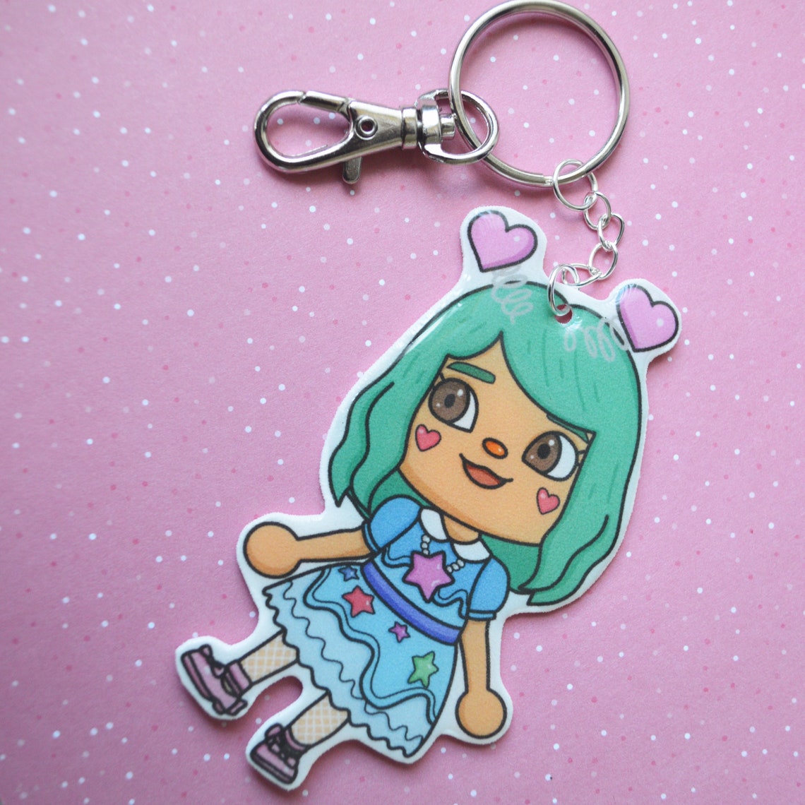 CUSTOM Animal Crossing New Horizons Player Keyring - Etsy