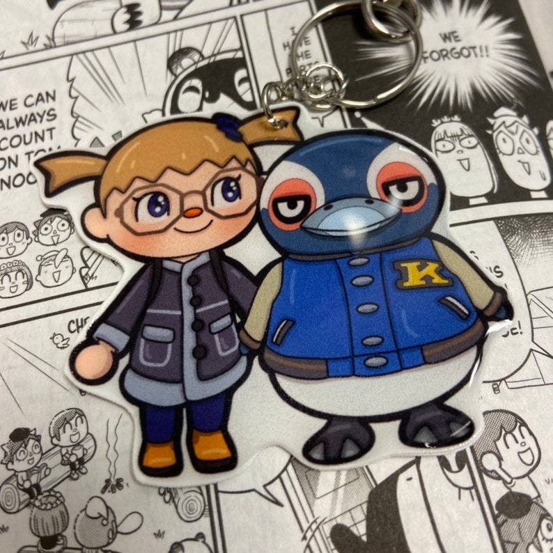 CUSTOM Animal Crossing New Horizons Player Keyring - Etsy