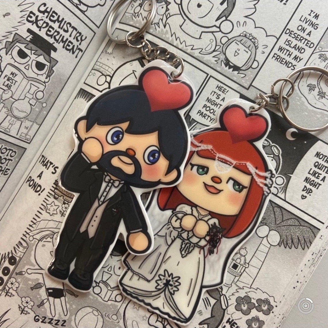 CUSTOM Animal Crossing New Horizons Player Keyring - Etsy