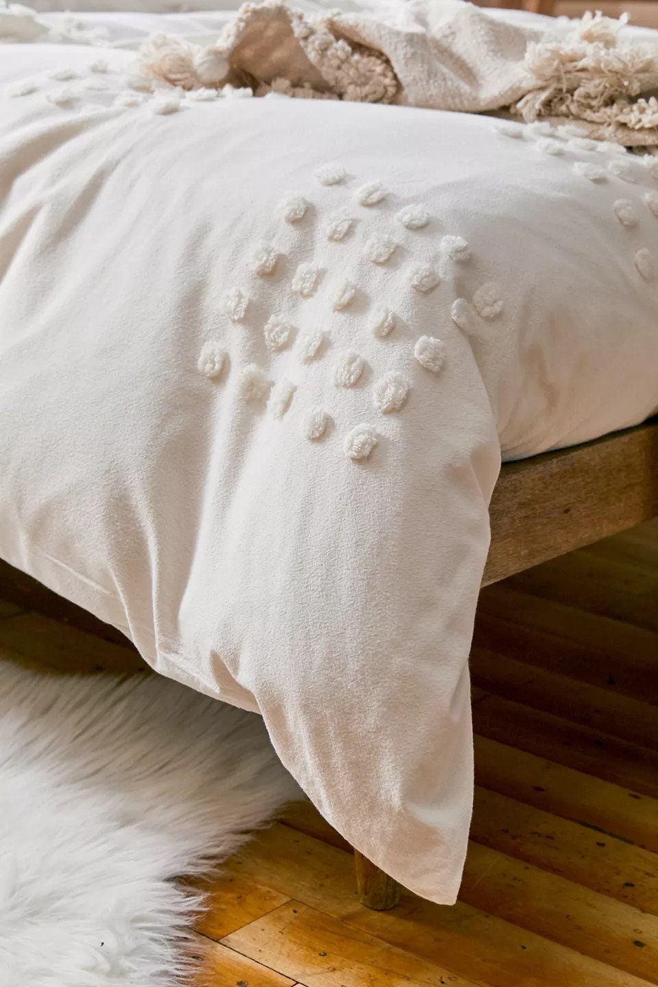 3 Pcs Modern Grid Tufted Cotton Duvet Cover Set Boho Duvet Set - Etsy