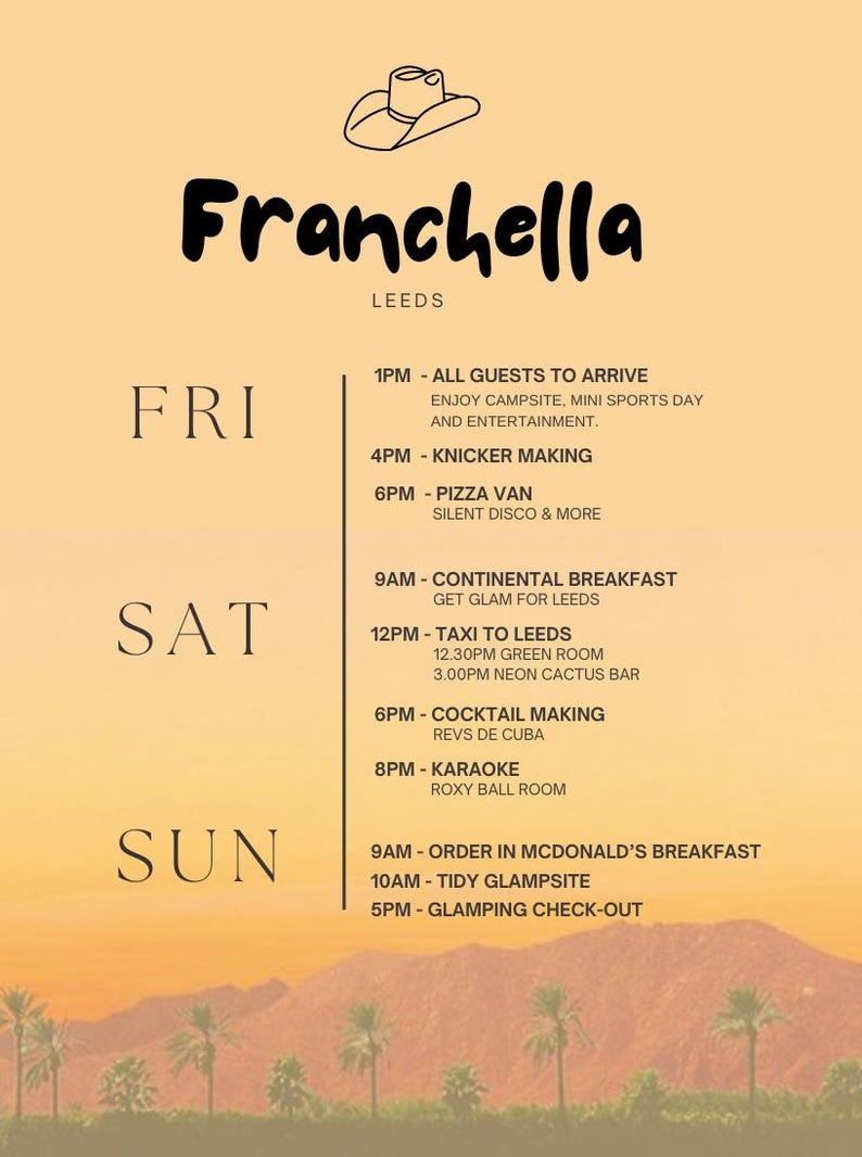 Festival Itinerary and VIP Pass Template CUSTOM FEST Canva Editable ...