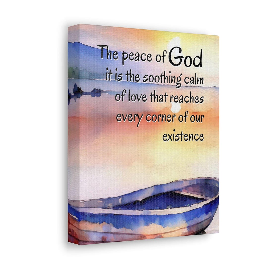 Wall Art Decor - Canvas Artwork - the Peace of God Soothing Calm Print ...
