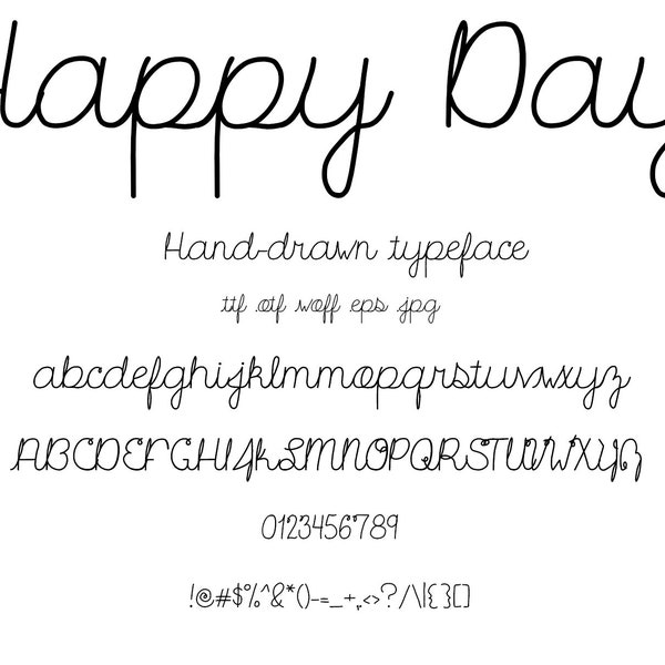 Font That Looks Like Handwriting - Etsy