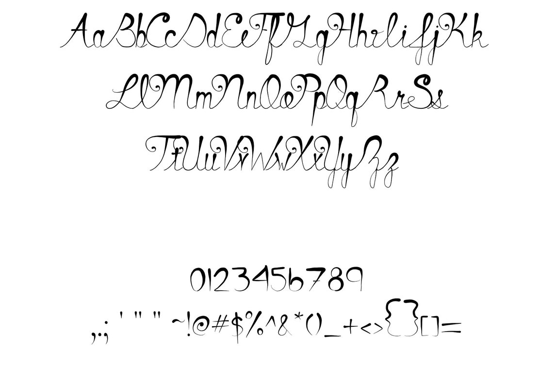 Font Bright Idea A Cute Handwritten Hand Drawn Cursive - Etsy