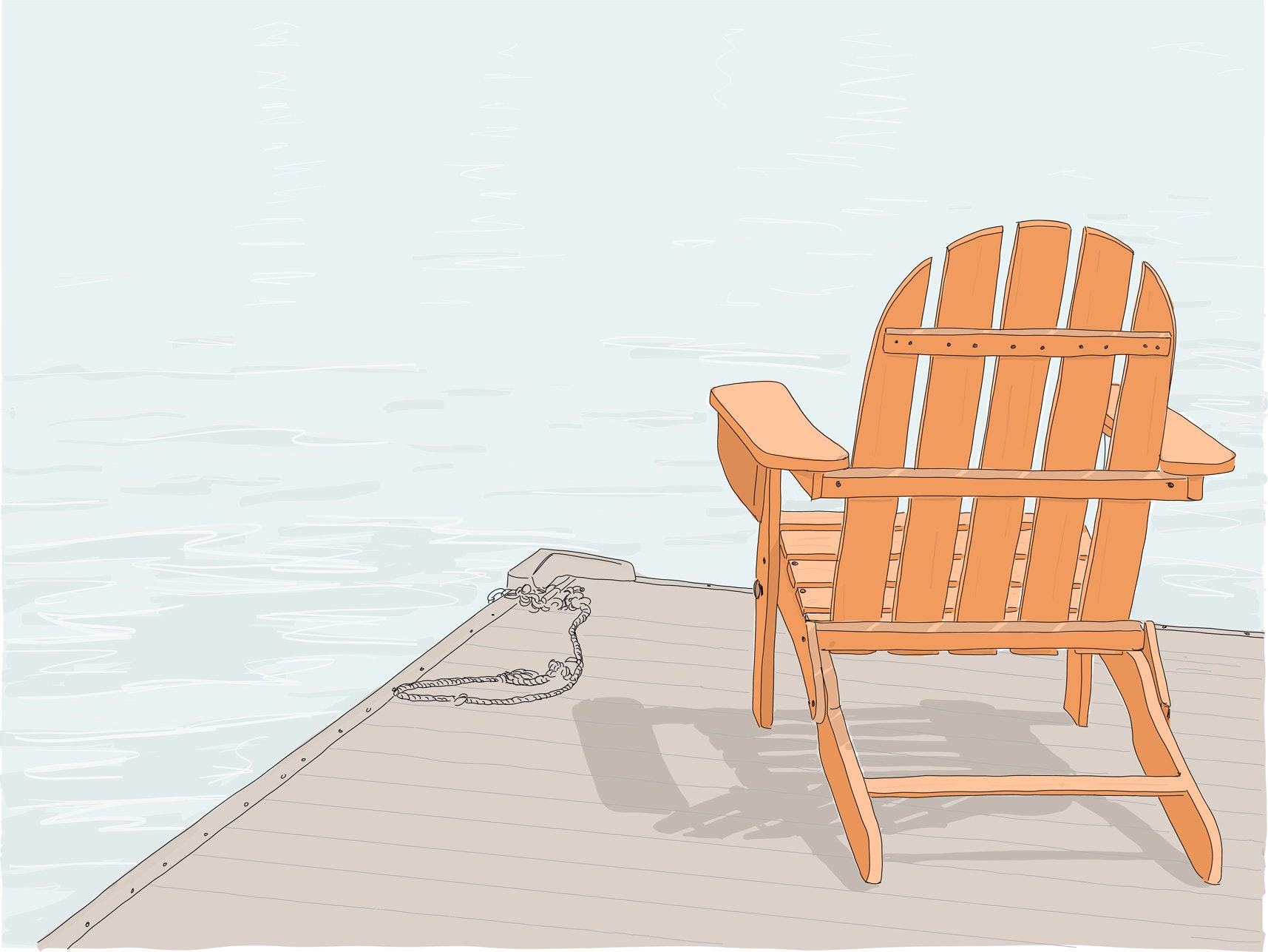 Adirondack Chair on a Lake. Vacation, Relaxation, Travel, Paradise ...