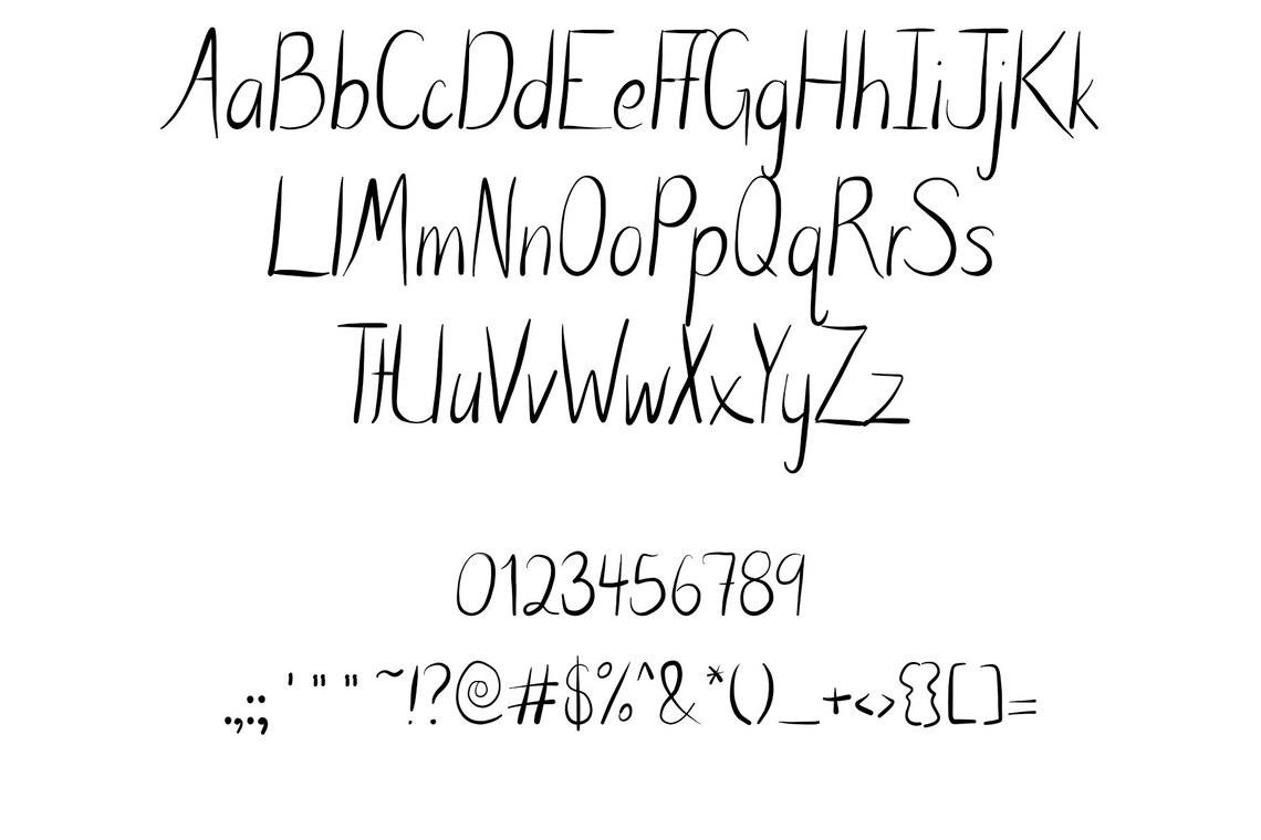 Font Airy, A Creative,modern, Casual Typeface. Hand Drawn With an Air ...