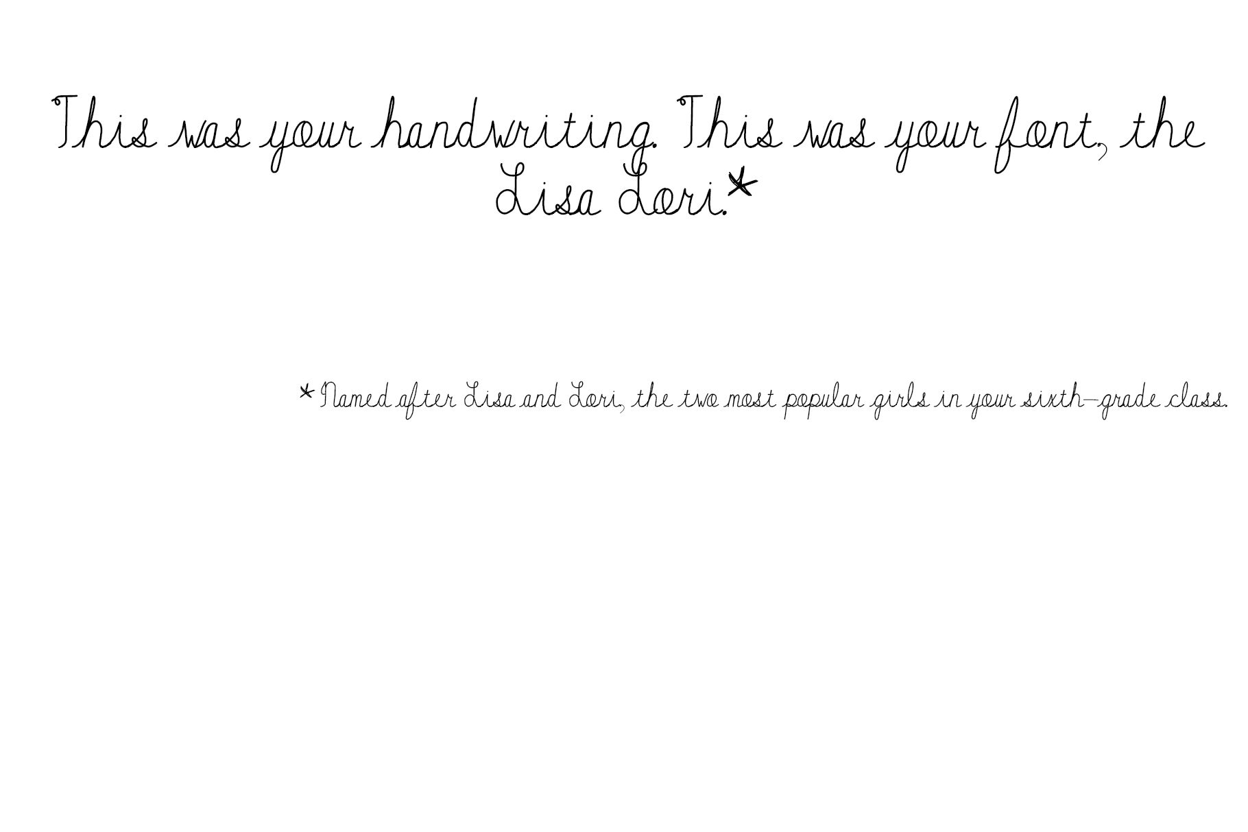 Font Lisa Lori, A Cute Handwritten Hand Drawn Script Font Letter and ...