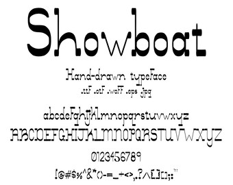 Riverboat Font - Etsy