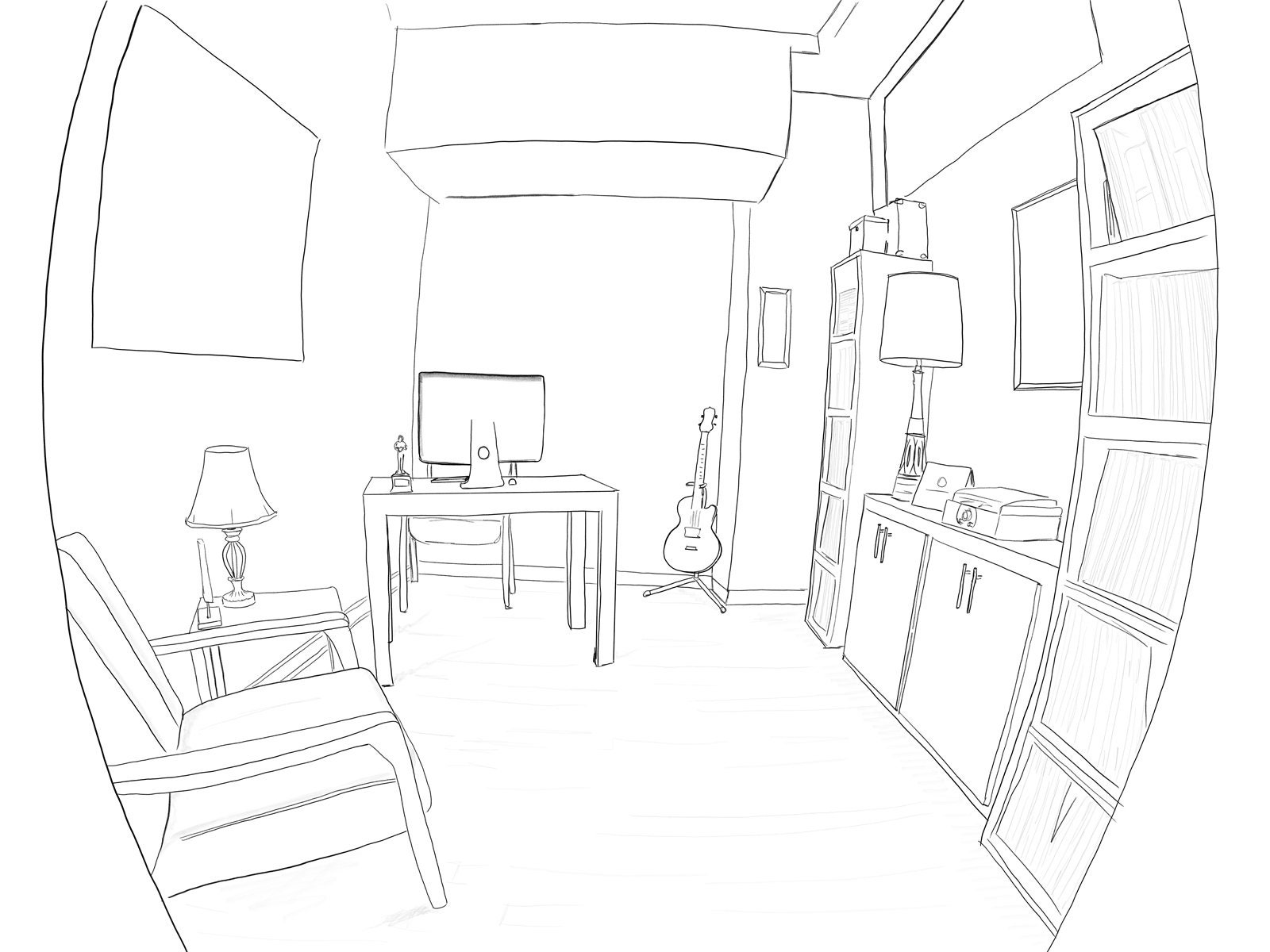 Custom Home Portraits - I Will Draw From Your Photo! Hand Drawn ...