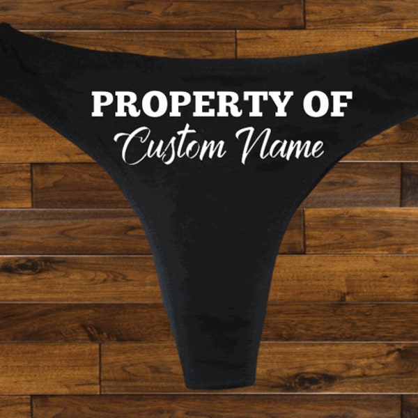 Custom Name Underwear - Etsy