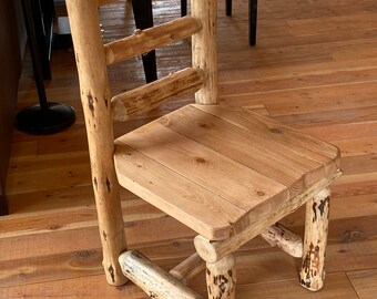 Log Adirondack Chair - Etsy