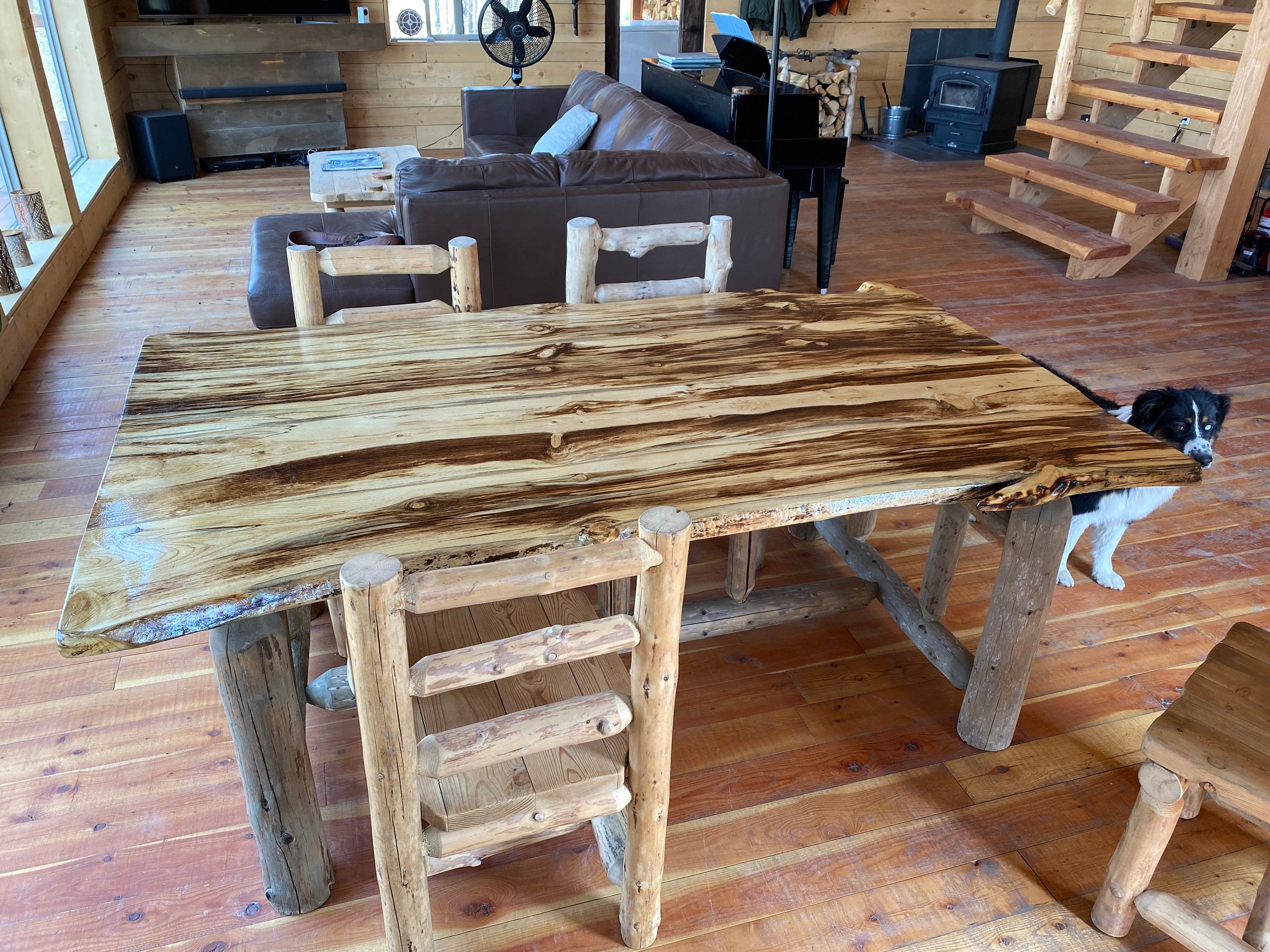 Log Dining Table - Etsy