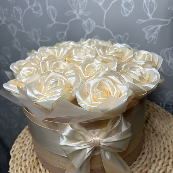 Satin Roses Bouquet - Etsy