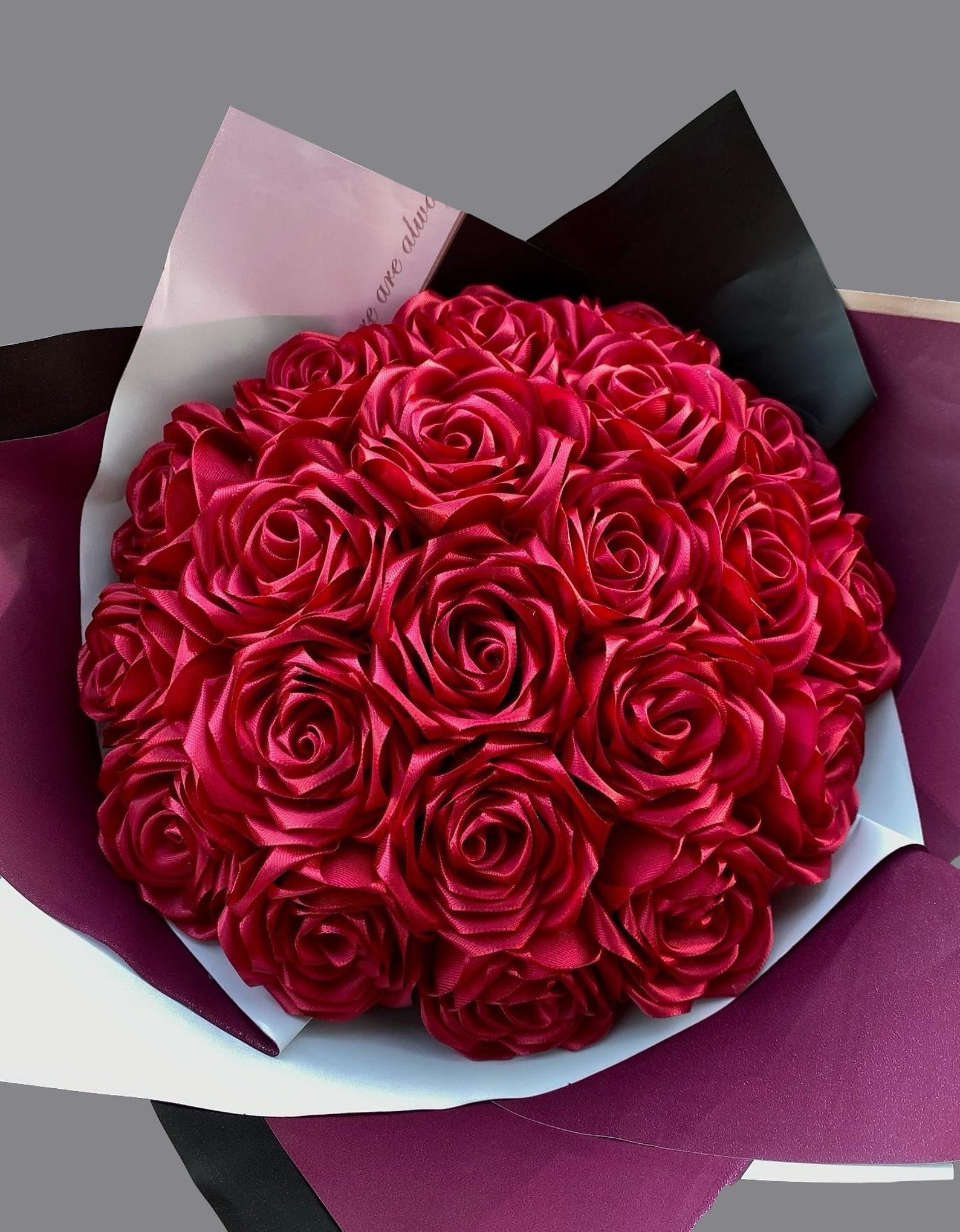 Classic Red Bouquet Eternal Roses, Holiday Gifts Flower Bouquet ...