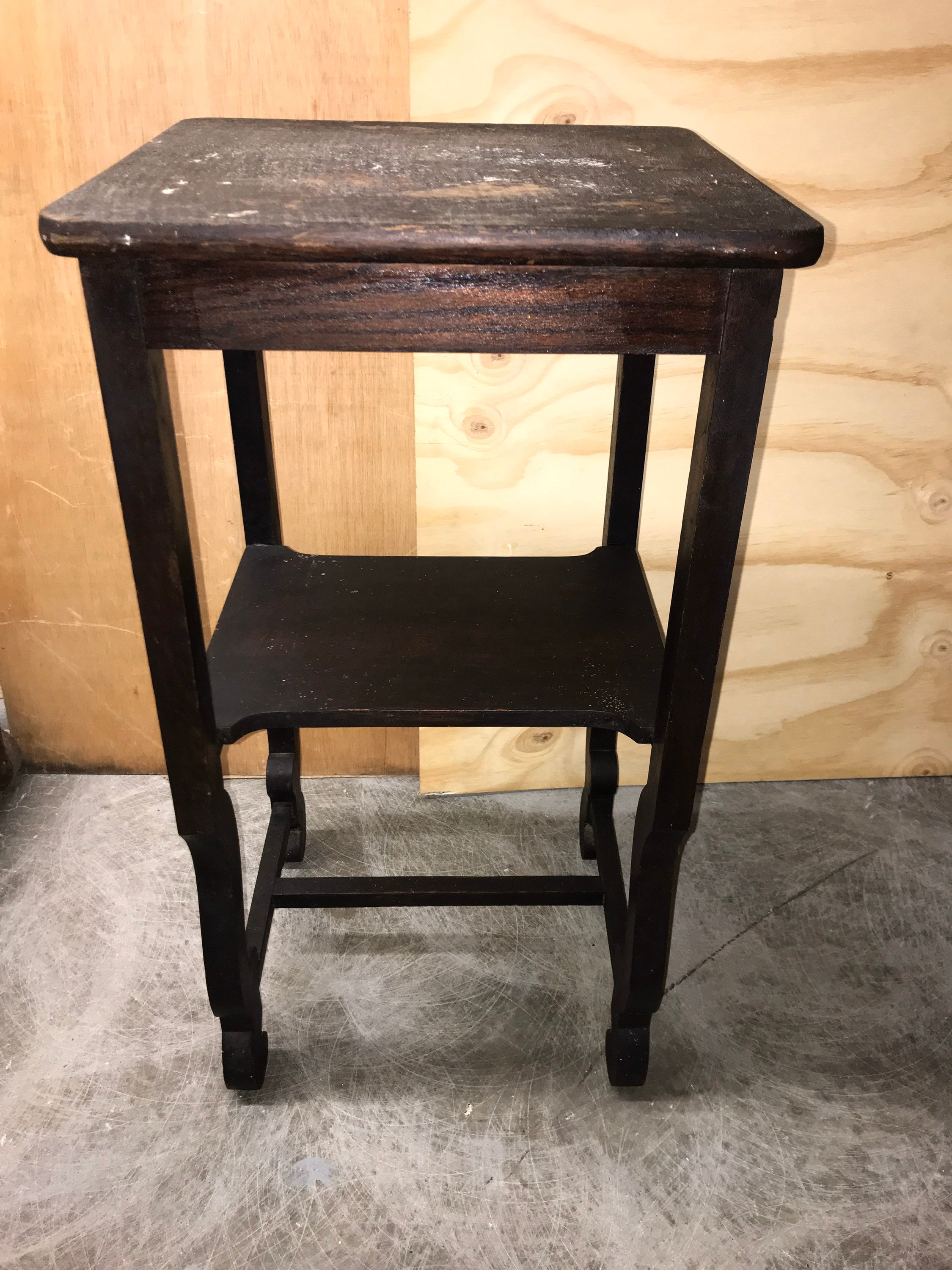 Antique Oak End Table Etsy Canada