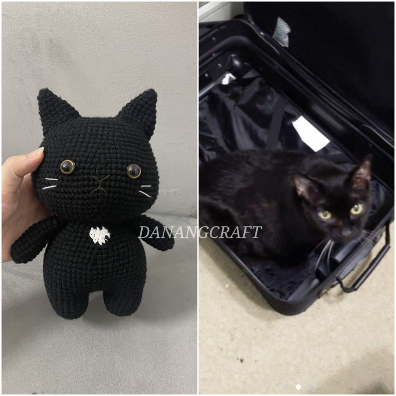 Custom Cat Plush Custom Crochet Cat Cat Stuffed Animal Cat - Etsy