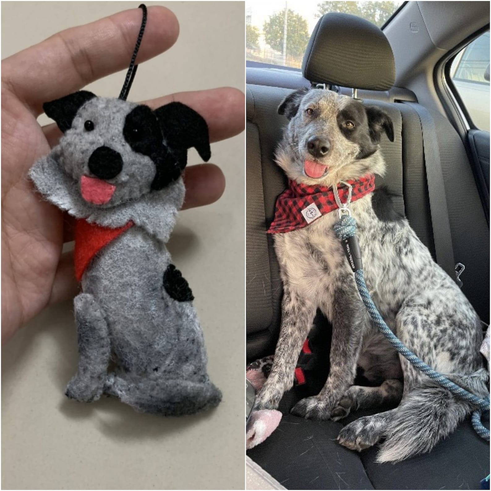 Custom Dog Ornament Personalized Dog Ornament Felt Dog - Etsy