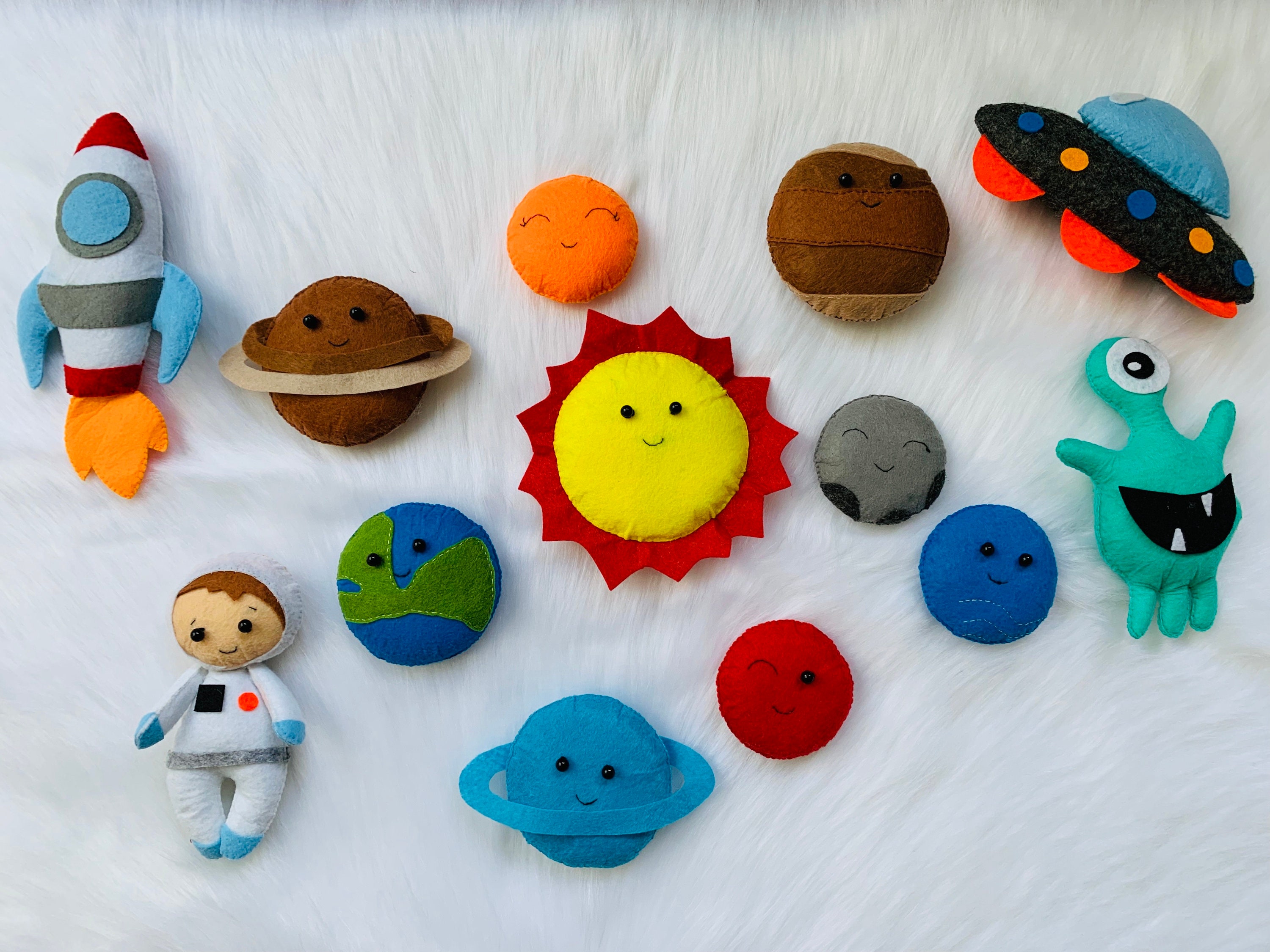 Felt Solar System Solar System Play Set Solar System Toy | Etsy
